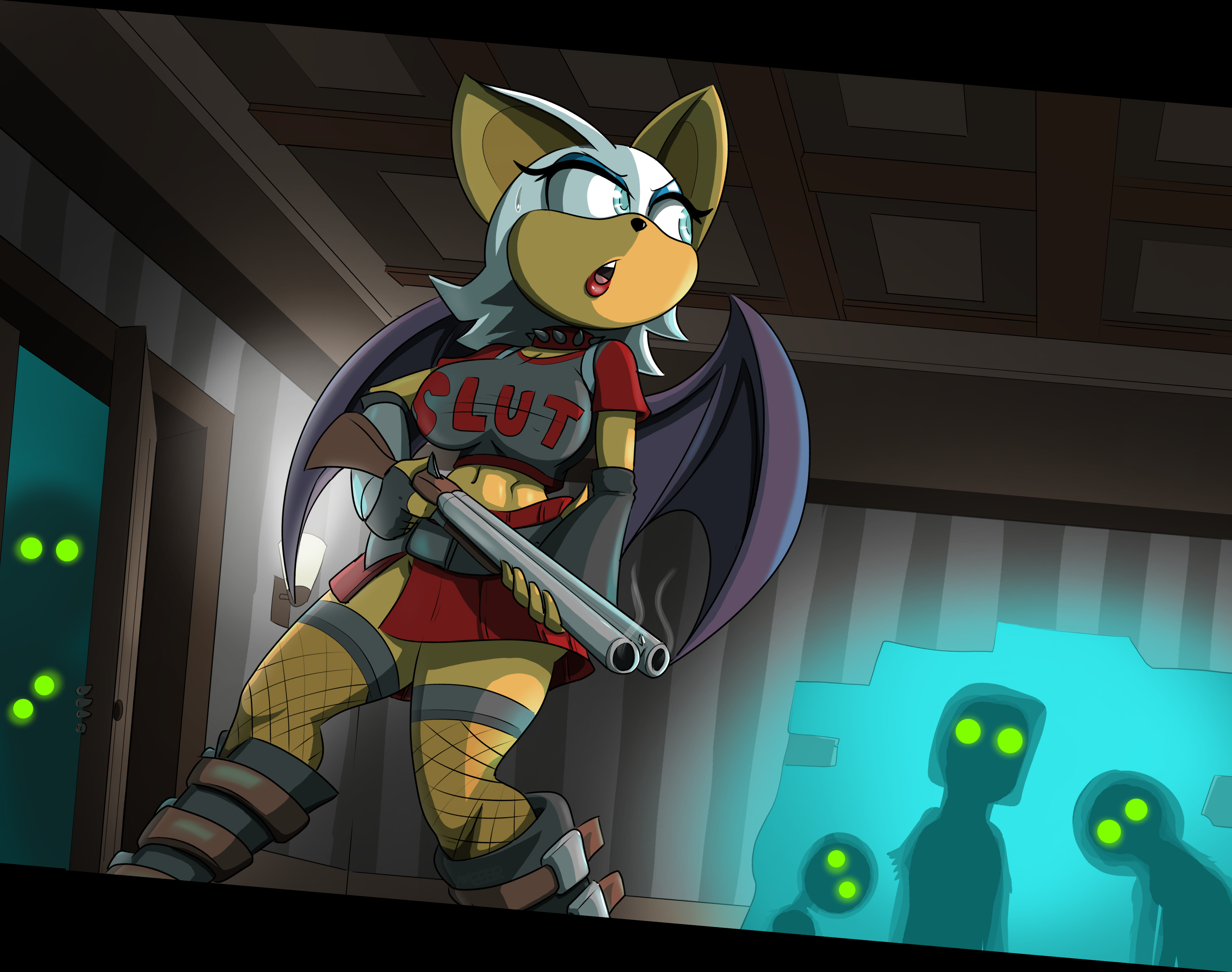 Xbooru - 1girl banditofbandwidth (artist) bat cosplay crossover ...
